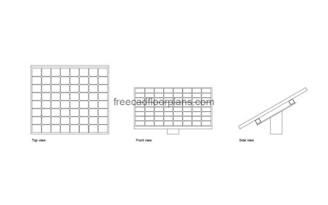 Solar Panel Unit Free Cad Drawings