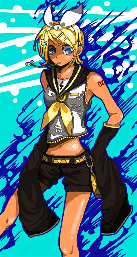 Kagamine Rin Vocaloid Drawn By Hanshakyou Danbooru