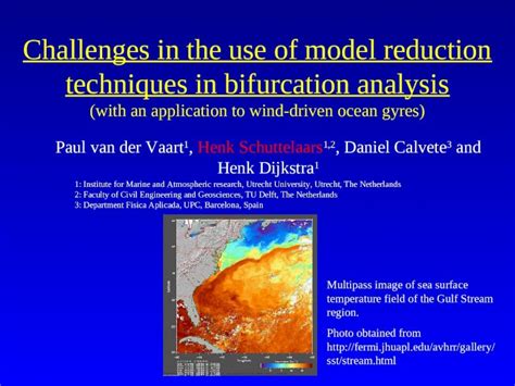 ppt challenges in the use of model reduction techniques in