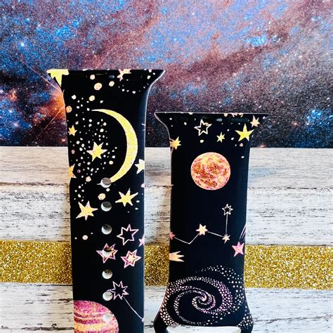 Out Of This World Print Silicone Band For Apple Watch Fancy Bands
