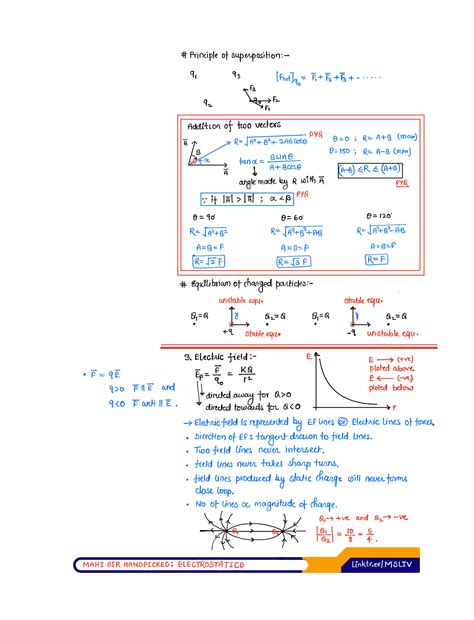 Solution Electrostatic Notes Studypool