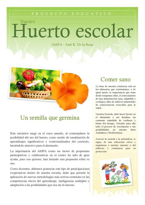 Qué Es Un Huerto Escolar