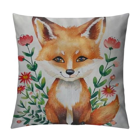 Be Happy Fox Pillow Covers Fox Tsfox Ts For Women Girlsfox