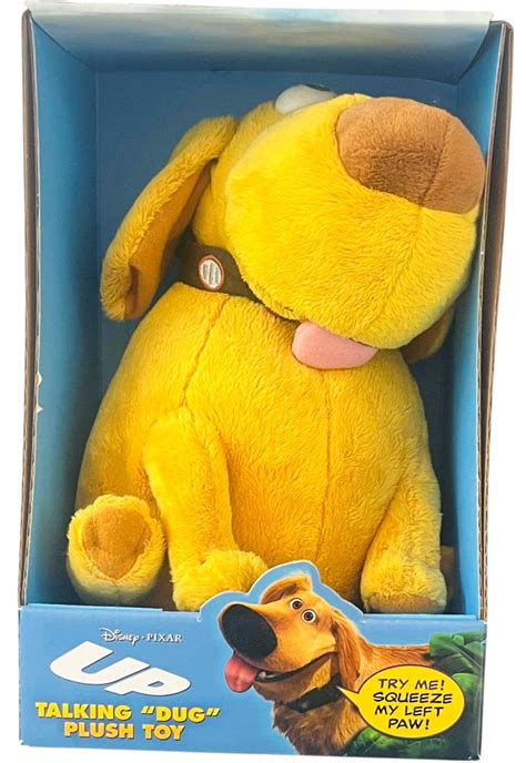 Disney Pixar Up Talking Dug Plush Toy New In Box Light Up Collar 5
