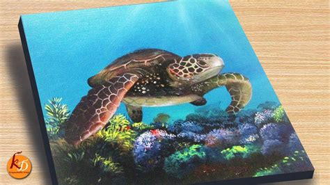 Sea Turtle Acrylic Painting Tutorial At Robert Gump Blog