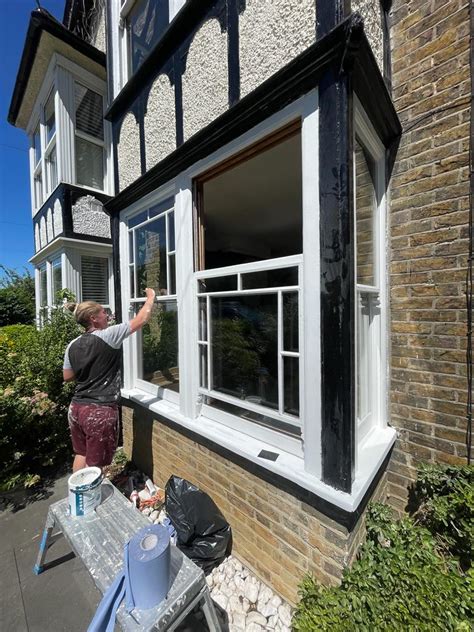 Double Glazing The Existing Sash Window A View From The Outside Of Our Installation That We