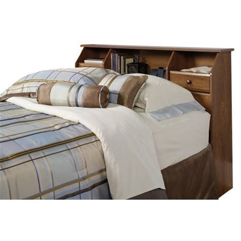 Pemberly Row Full Or Queen Bookcase Headboard In Oak Cymax Business