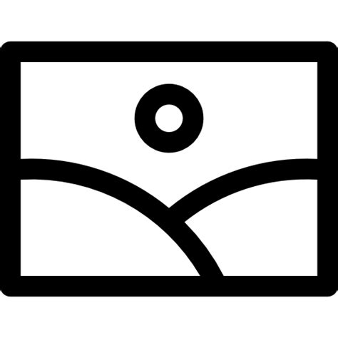 Image Basic Rounded Lineal Icon