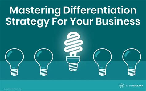 Mastering Differentiation Strategy For Your Business