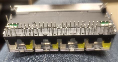 Magjack Bel Fuse Ethernet Connector 0826 1x4t 23 F Lot Of 19