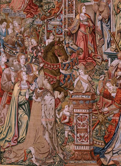 Flemish Tapestry Series The Honours Prudence Seventh Tapestry In The