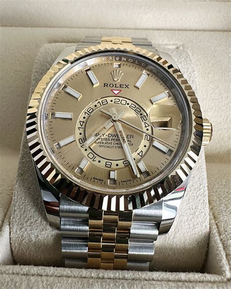 No Reserve Rolex Sky Dweller Two Tone Gold Jubilee 326933 Grailzee