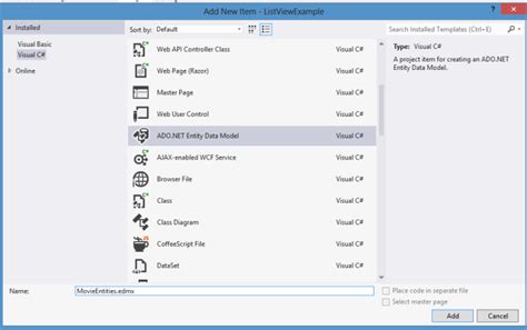 Listview Control In Aspnet 45 Chsakells Blog
