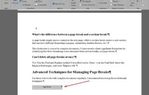 How To Delete Page Breaks In Microsoft Word H S Media