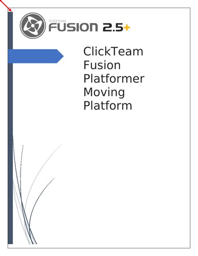 clickteam fusion platformer tutorial moving platforms teaching