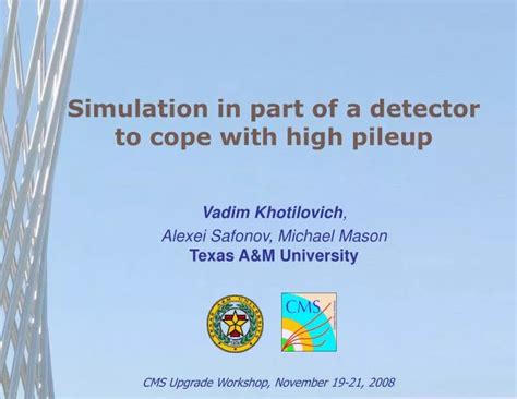 Ppt Simulation In Part Of A Detector To Cope With High Pileup Powerpoint Presentation Id5436529