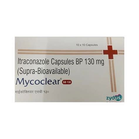 Mycoclear Sb 130 Capsule 10s 200 Mg 1010 At Rs 220box In Surat