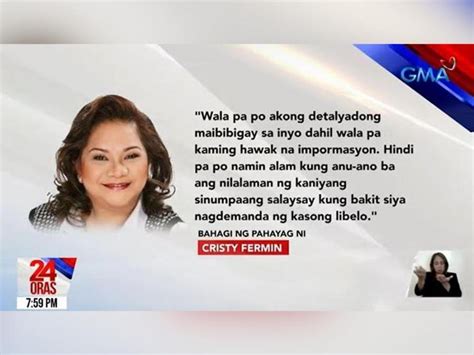 Cristy Fermin Says She Is Ready To Face Bea Alonzos Online Libel