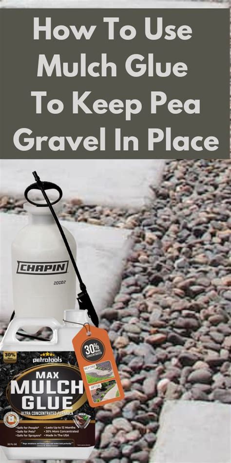 How To Use Mulch Glue To Keep Pea Gravel In Place Multigardening
