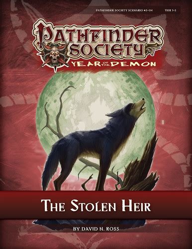 Pathfinder Society Scenario 504 The Stolen Heir