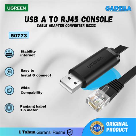 Jual Ugreen Cable Usb 2 0 To Lan Ethernet Rj45 Kabel Console Kabel