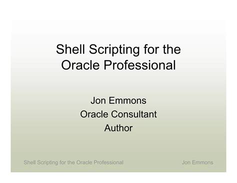 Shell Script Sec Ppt
