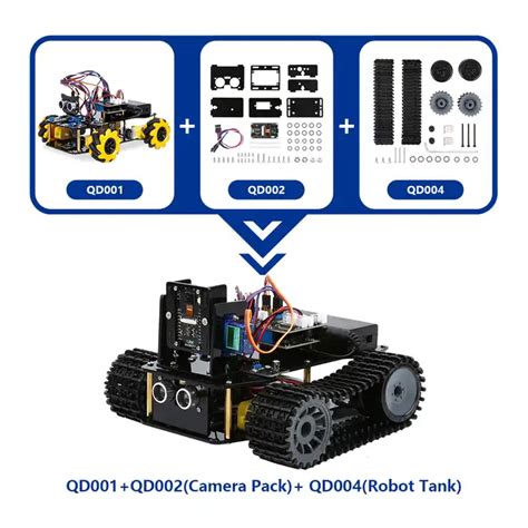 Acebott Smart Tank Robot Car Kit Para Arduino Robotics Kit Juego De