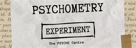 Psychometry Group Exercise Psyche Centre