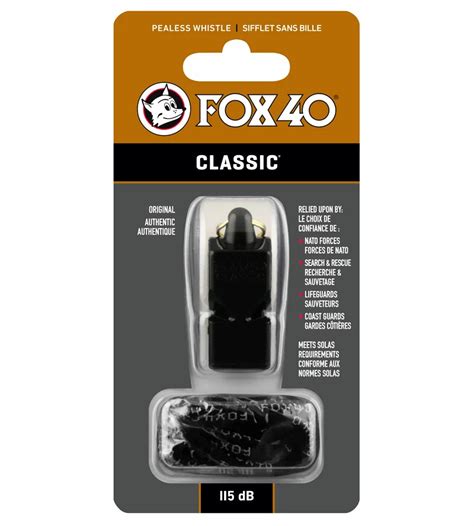 Fluitje Fox 40 Classic Safety Neck Sportega