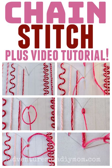 Chain Stitch Embroidery Tutorial — Adventures Of A Diy Mom