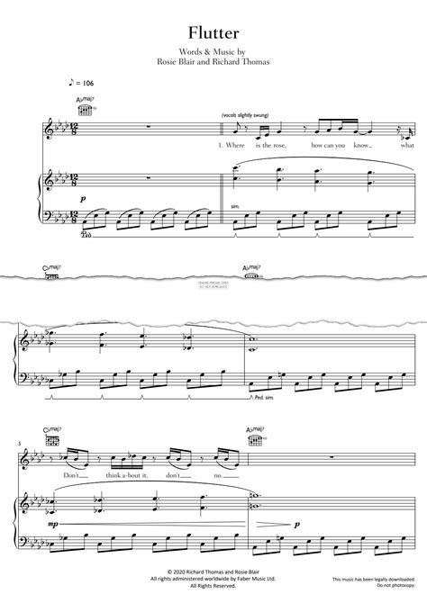 Flutter Sheet Music By Lost Horizons Fbd 40985 Notendownload