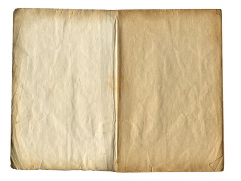 Pages Of An Old Book Document Pasteboard Isolated Ancient Png