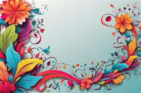 premium photo a colorful border adobe illustrator file is available