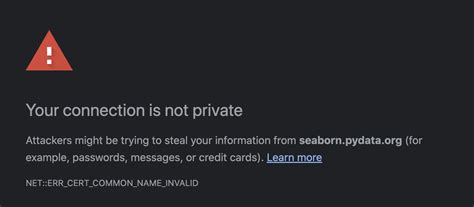 Invalid Cert Error On Pydata Org Domain Issue Seaborn Seaborn Github Io GitHub