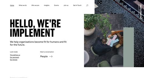 Implement Consulting Group Awwwards SOTD