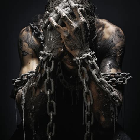Hands Breaking Through Chains Of Oppression Premium Ai Generated Image