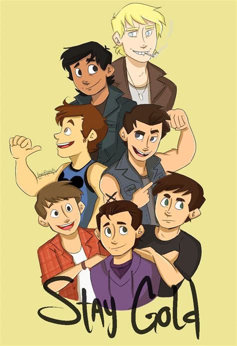 The Greasers From The Outsiders Drawings