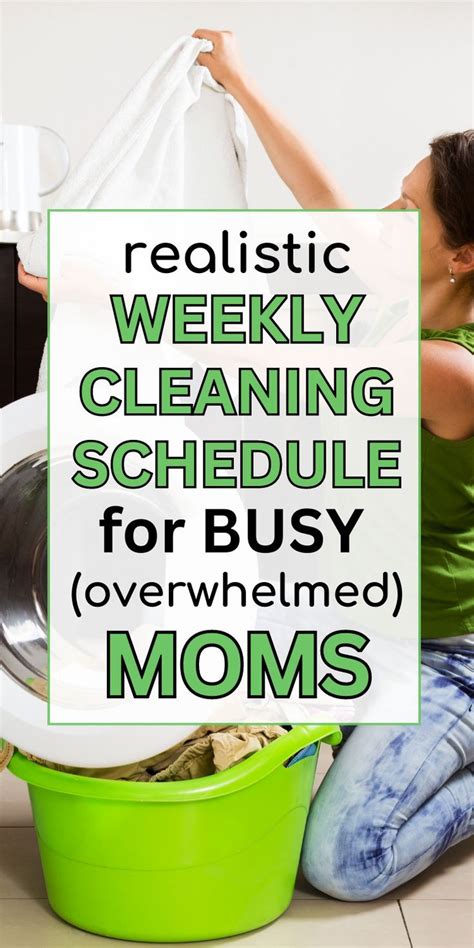 Easy Weekly Cleaning Schedule For Busy People Free Printable Artofit