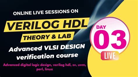 Verilog Hdl Day 3 Advanced Vlsi Design And Verification Youtube