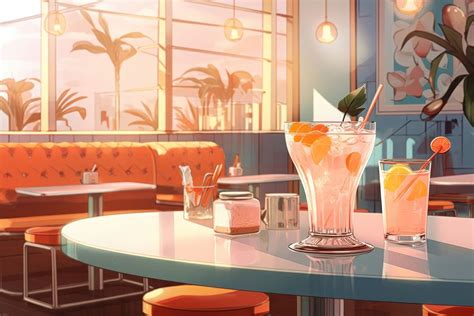 Cocktails Restaurant Furniture Cafeteria Premium Photo Illustration Rawpixel