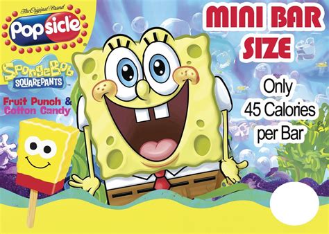 Spongebob Squarepants Ice Cream Bar Spongebob Squarepants Popsicle Ice