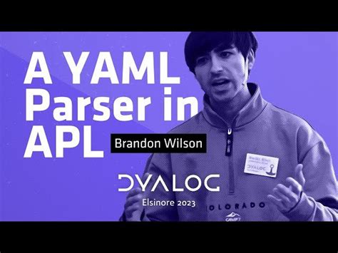 Free Video A Yaml Parser In Apl Design And Implementation From