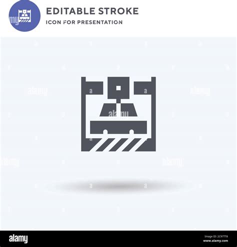 Machine Icon Vector Filled Flat Sign Solid Pictogram Isolated On