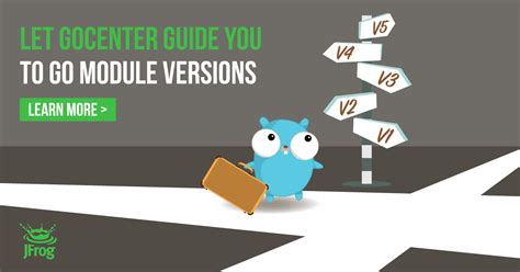 find the path to go modules major versions with jfrog gocenter