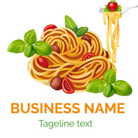 Delicious Pasta Logo Template Postermywall