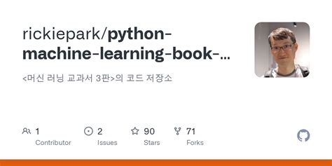 Github Rickieparkpython Machine Learning Book 3rd Edition 의 코드 저장소