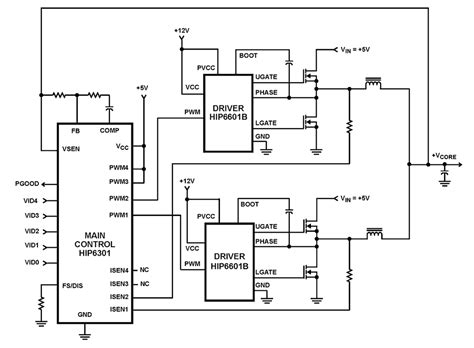 hip6301 microprocessor core voltage regulator multiphase buck pwm