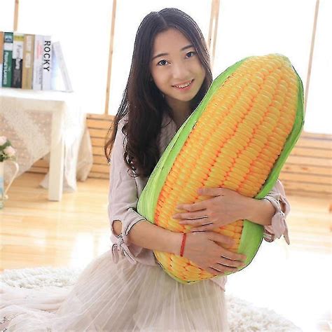 1pc 5060cm Simulation Corn Plush Pillow Cute Staffed Plant Toy Doll