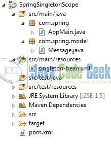 Spring Singleton Bean Scope Example Java Code Geeks