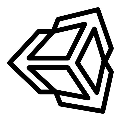 Unity Game Engine Logo Customizable Symbol For Developers
